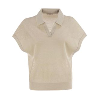 PESERICO Damen, Oberteile, Beige, MGr&ouml;&szlig;e