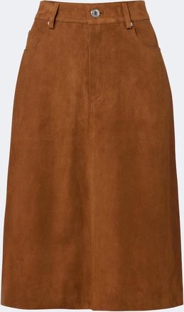 Ami Jupe midi en daim