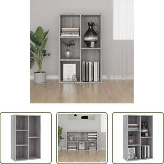 vidaXL vidaXL Holzwerkstoff - B&uuml;cherregal/Sideboard Grau Sonoma 50x25x80 cm Holzwerkstoff