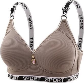 Generic Bustier de yoga pour femme avec boutonni&egrave;re &agrave; larri&egrave;re, bonnets moulants, bandouli&egrave;re r&eacute;glable, grand soutien-gorge &agrave; armatures, a, XXL