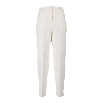 PESERICO Slim-fit Hosen - - Trousers - Damen - Wei&szlig; - XL