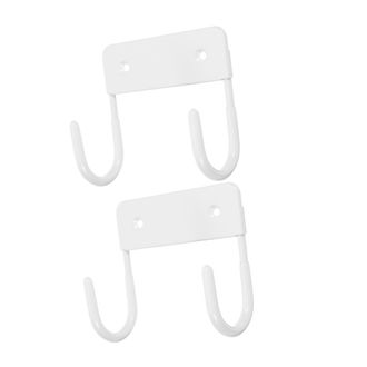 Amosfun 2 Stück Teiliges Bügelbretthalter Wandmontage Platzsparender Multifunktionaler Bügelbrett Bügeleisenhalter Langlebige Haken Einfach zu Montieren Moder