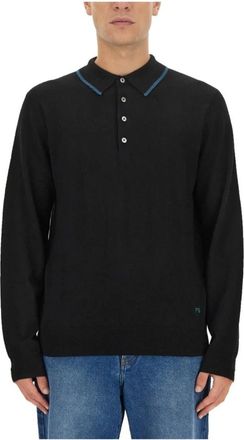 Paul Smith Polo Tricot Manches Longues - Homme - Pulls - Noir - Taille: 2XL