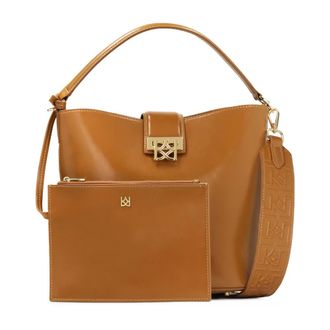 Kazar Hellbraune Handtasche mit zus&auml;tzlicher Tasche und Handgriff Arte - - Bags - Damen - Braun - ONE SIZE