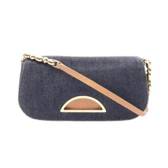 Dior Pre-owned Malice Pearl Denim Leder Schultertasche - - Pre-owned - Damen - Blau - ONE SIZE