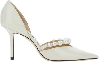 Jimmy Choo London Femme, Chaussures, Blanc, Taille: 37 EU Aurelie 85 Escarpins