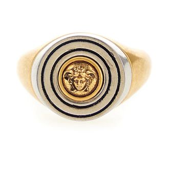 Versace Medusa Ring - - Accessories - Herren - Mehrfarbig - 62 MM