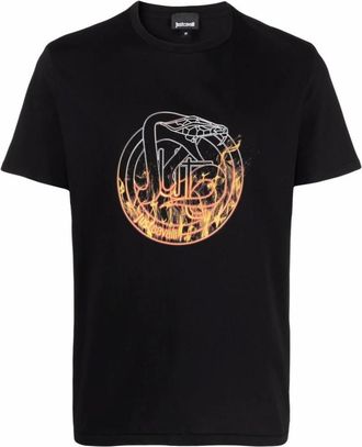 Just Cavalli Homme, Tops, Noir, Taille: XL T-shirt 900