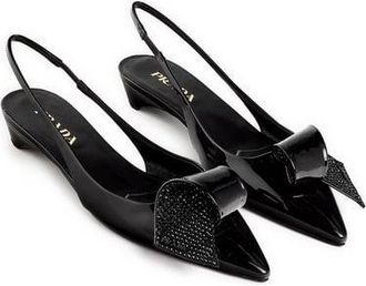Prada Escarpins en cuir verni