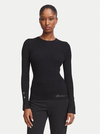 Guess Bluse W6YR09 Z0948 Schwarz Slim Fit