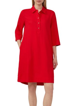 s.Oliver Kurzes Blusenkleid aus Leinenmix mit Eingrifftaschen