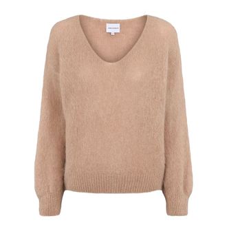 Americandreams Americandreams, Femme, Pulls, Brun, Taille: 38 FR Milana LS Alpaca Pullover
