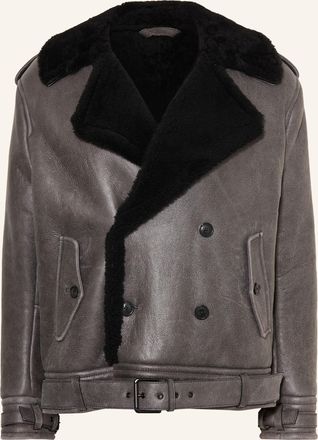 HUGO BOSS Hugo Lederjacke Leif schwarz