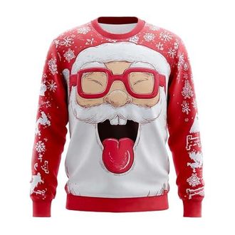 Generic Sweat Polaire Homme sans Capuche Sweatshirts Merinos Luxe L&eacute;ger D&eacute;bardeur Fourr&eacute; Moulant Coudiere &Eacute;lectrique Hoodies Italien Micropolaire Canard Unive