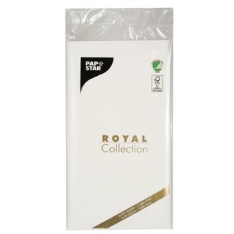 Papstar Tischdecke, Tissue ROYAL Collection 120 cm x 180 cm Weiss