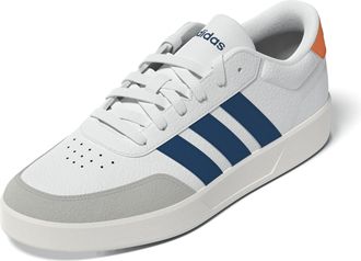 adidas Herren BREAKNET 3.0 Shoes, FTWR White/Dusky Petrol/Lucid Orange, 38 2/3 EU