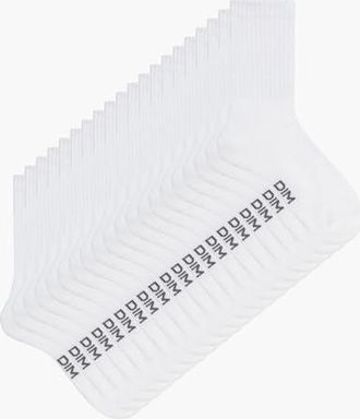 Dim Femme - Chaussettes Mi-Hautes Sport Ecodim x10 | Coton Recyclé | Semelle Confort | Certifiées OEKO-TEX