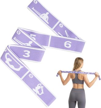 Generico Stretchb&auml;nder - 8 elastische Segmente f&uuml;r Fitness, Widerstandsb&auml;nder f&uuml;r Frauen - elastische Kinder&uuml;bungen f&uuml;r Tanz, Pilates, Gymnastik und zu Hause
