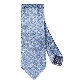 Eton Medallion Gewebte Seidenkrawatte - - Accessories - Herren - Blau - ONE SIZE