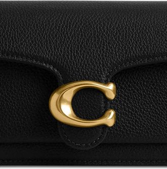 Coach Pebbled Leather Shoulder Bag - Black