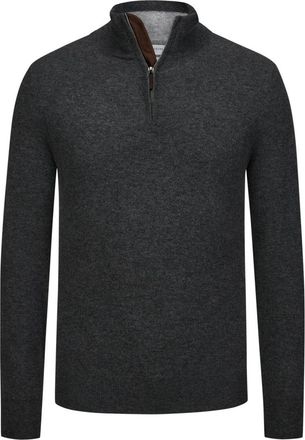 Tom Rusborg Softer Troyer aus Merinowolle und Kaschmir mit Ellenbogenpatches in