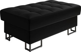 Mirjan24 Polsterhocker Laris, Hocker, Sofahocker, Moderner Sitzhocker, Sitzbank, Fußbank, Pouf, Farbauswahl (Magic Velvet 2219)