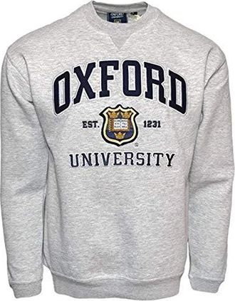 Oxford University OU201 Unisex Licensed Sweatshirt Sports Grey L