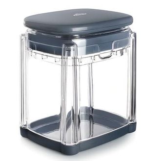 Lacor Lacor - 60540 - Manueller Sägeschneider, PS und Edelstahl, mit 3 austauschbaren Klingen (10 x 10 mm, 6 x 6 mm und 8 Keile), gleichmäßig, widerstandsfä