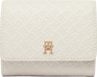 Tommy Hilfiger Geldb&ouml;rse Tommy Hilfiger Th Icon Trifold Mono AW0AW18484 Beige