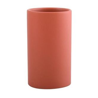 Spirella Zahnputzbecher Zahnbürstenhalter Keramik Tube 7x11,5 cm Rot Matt, Red