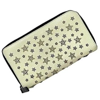 Jimmy Choo London Pre-owned Leder Geldb&ouml;rse - - Pre-owned - Damen - Beige - ONE SIZE