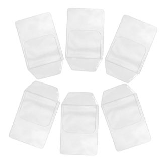 Cabilock 6 St&uuml;ck PVC Stiftetui Transparentes Robustes Pocket Protector f&uuml;r Herren Hemd Taschen Kratzfestes PVC Material Stifte Organizer f&uuml;r B&uuml;ro Schule Kranke