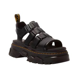 Dr. Martens Schwarze Flache Sandalen - - Shoes - Damen - Schwarzk - 41 EU