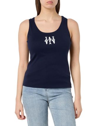 Armor Lux Damen Tanktop T-Shirt, Seal Seri.Fish White, XXL