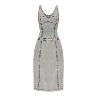 Diesel Femme, Robes, Gris, Taille: 36 FR Robe D-Inny