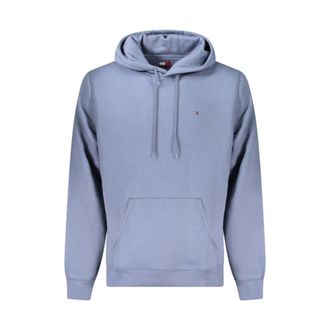 Tommy Hilfiger Pullover aus Baumwollmischung mit Stickerei und zentraler Tasche - - Sweatshirts & Hoodies - Herren - Blau - 2XL