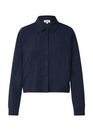 s.Oliver Langarmbluse T-Shirt Verk&uuml;rzte Jerseybluse mit Elastikbund hinten