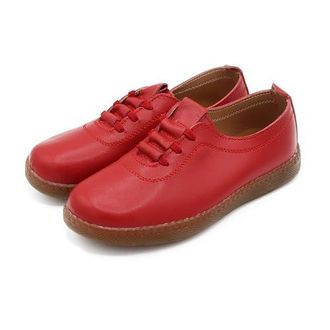 Zerimar Chaussures à Lacets pour Femme - Modèle élégant et Confortable - Style raffiné et Grand Confort - Rouge, Pointure 39