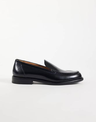 Vagabond Shoemakers Linn mocassins en cuir-Noir