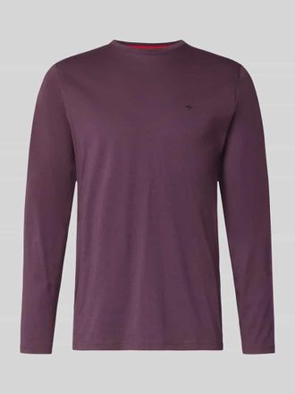 Fynch-Hatton Longsleeve mit Rundhalsausschnitt und Logo