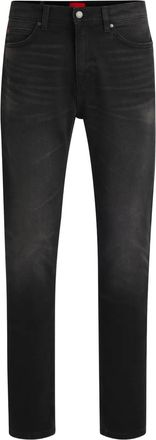 HUGO BOSS Ausgeblichene Jeans - Schwarz