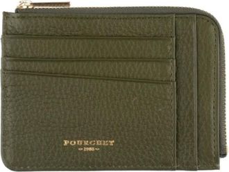 Pourchet Femme, Accessoires, Vert, Taille: ONE Size Flat Card Wallet