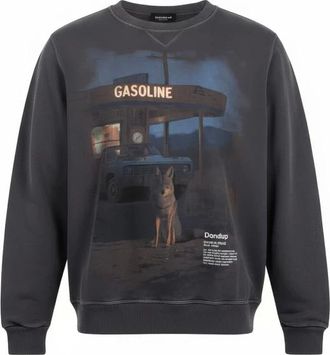 Dondup Homme, Sweatshirts et sweats &agrave; capuche, Gris, Taille: M SweaT-shirt ras du cou oversize