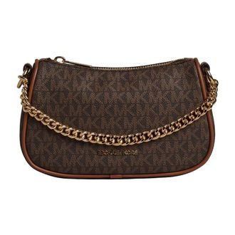 Michael Kors Femme, Sacs, Brun, Taille: ONE Size Carmela Small Signature Logo Convertible Crossbody Bag