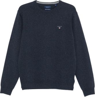 GANT sweat à logo brodé - Bleu
