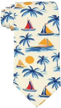 Generic Cocotiers Voiliers Cravates Classique Cravates Hommes Élégante Cravatte Pour Célébrations Mariages Adultes