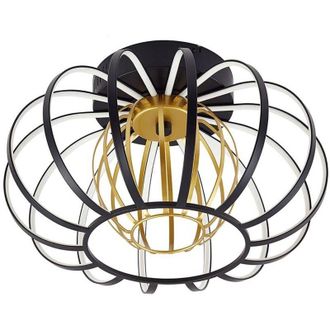 Lucande Lucande - led Deckenleuchte Birger aus Metall dimmbar für Wohnzimmer & Esszimmer von