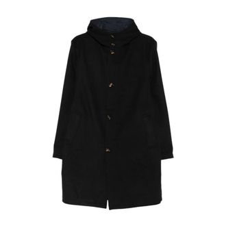 Kired Eink&ouml;pfiger Mantel - - Coats - Herren - Schwarzk - 2XL