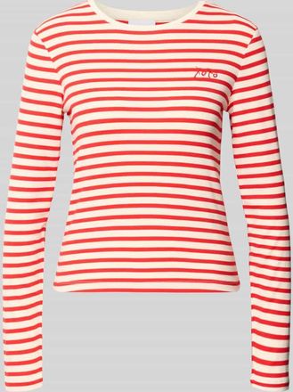 Comma Longsleeve mit Rundhalsausschnitt und Statement-Stitching