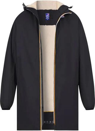 K-Way Herren Jacken schwarz Mikrofaser unifarben